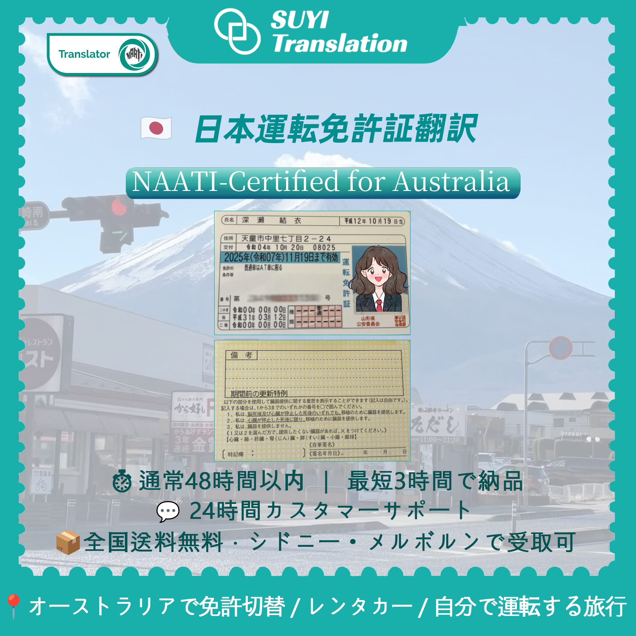 NAATI Certificated Japanese -> English Driver License Translation 日本の運 ...